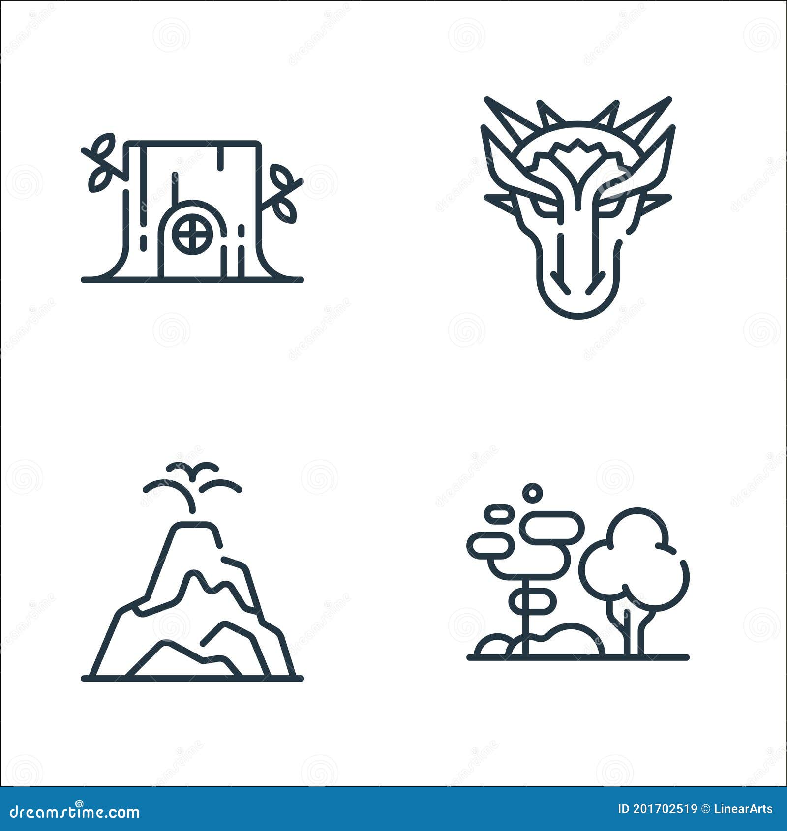 Linear Dragon Icon From Asian Outline Collection. Thin Line Dragon ...