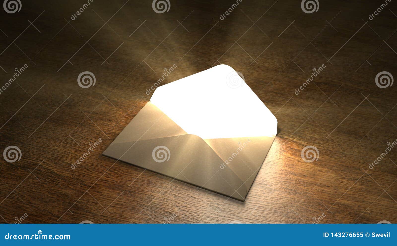 Fairytale Mail. Mysterious Letter with Magic Light. 55. Stock ...