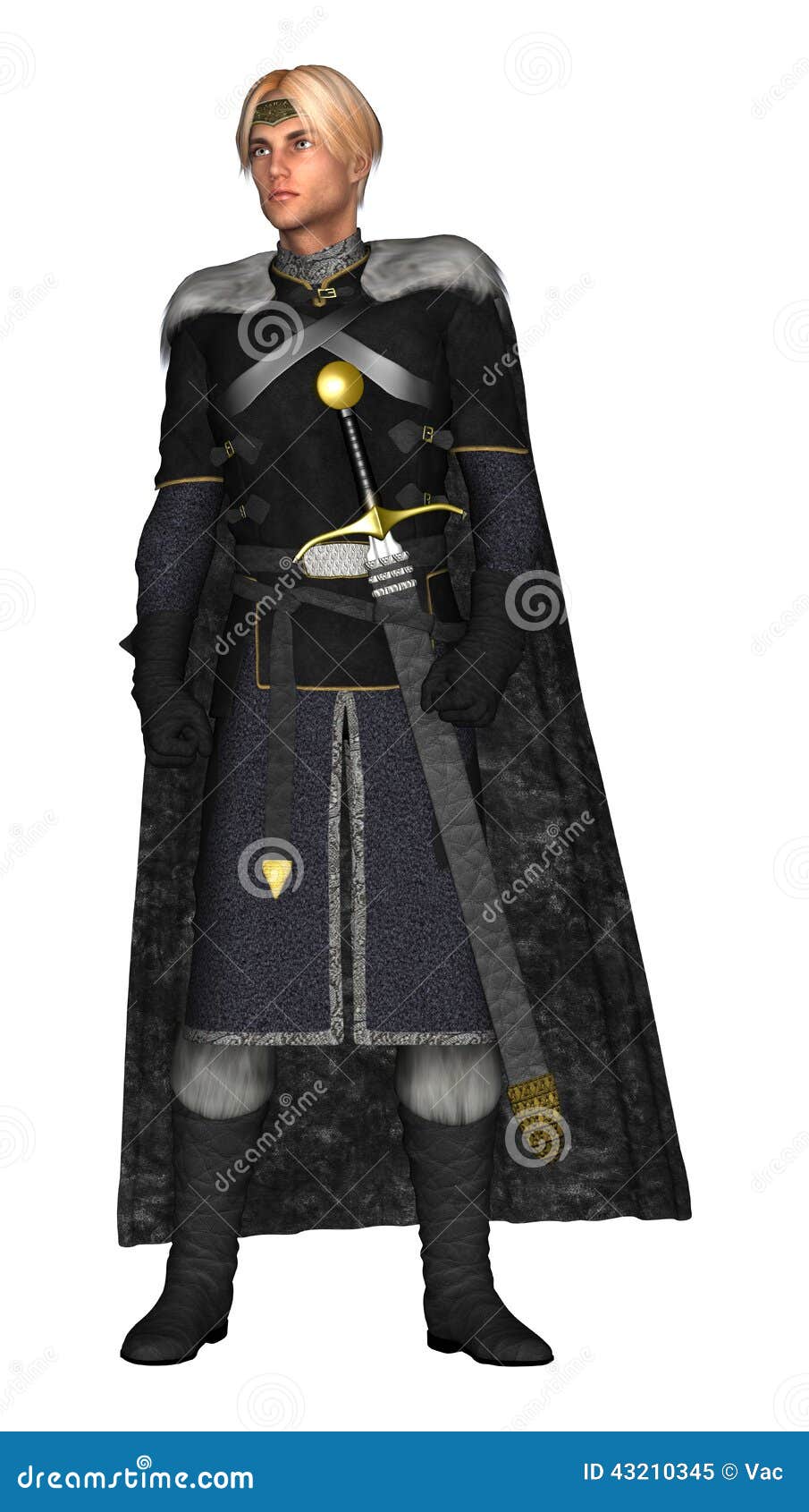 Fairytale Prince stock illustration. Illustration of crown - 43210345