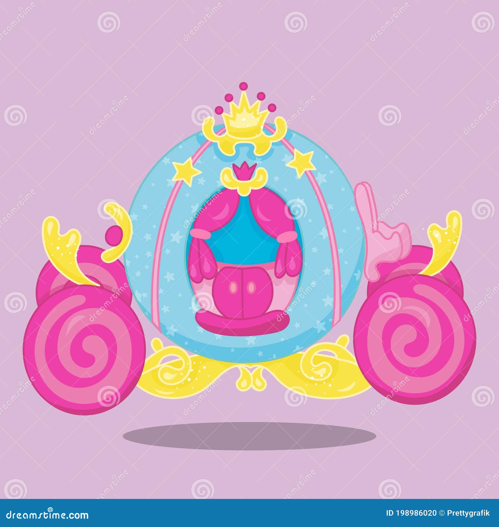 Fairytale princess car 05 stock vector. Illustration of princess ...