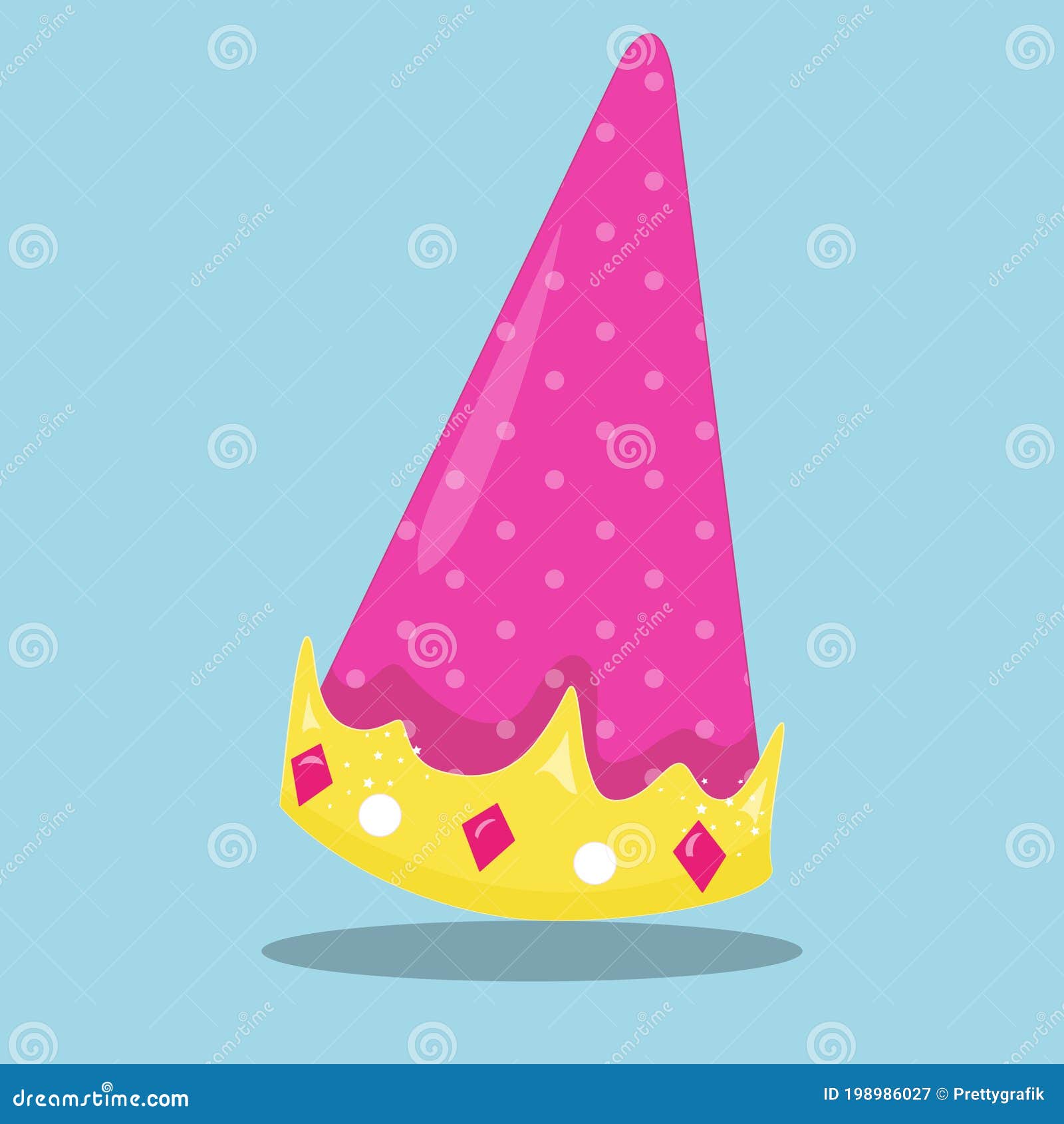 Fairytale princess hat 13 stock vector. Illustration of princess ...