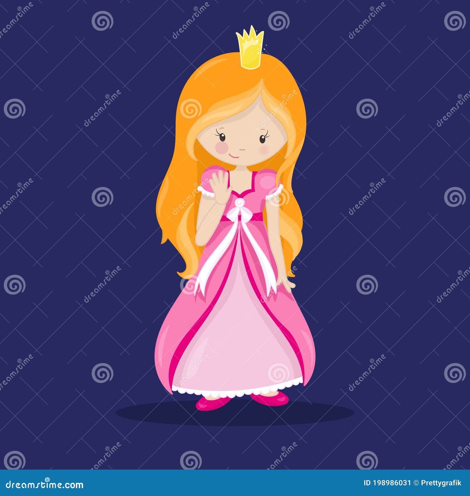 Fairytale Princess Orange 22 Stock Vector - Illustration of fairytale ...