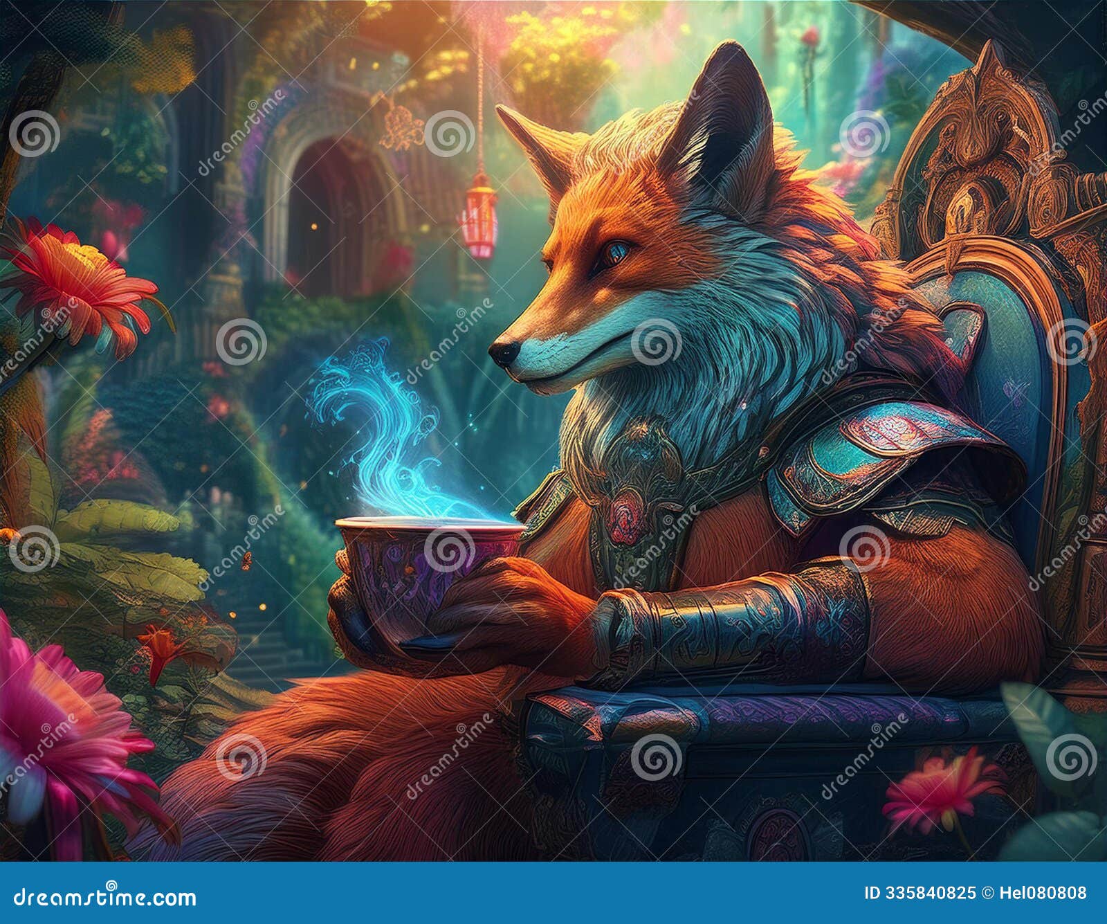 Fairytale Representation, Humanized Fox Creature. Fantasy Fox with ...