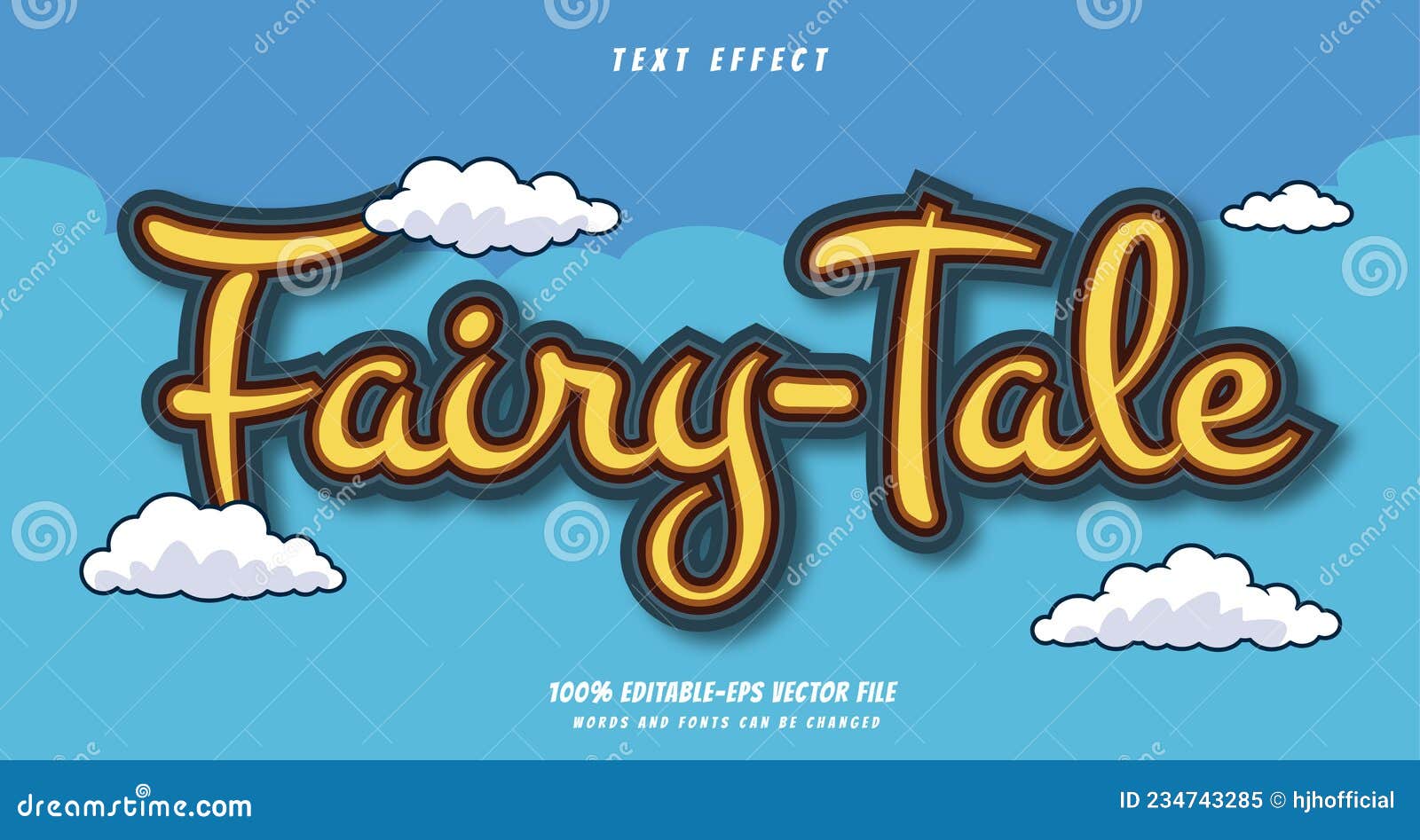 Fairytale Text Effect Design Vector Stock Vector - Illustration of ... Fairytale Text Effect Design Vector Stock Vector - Illustration of ...