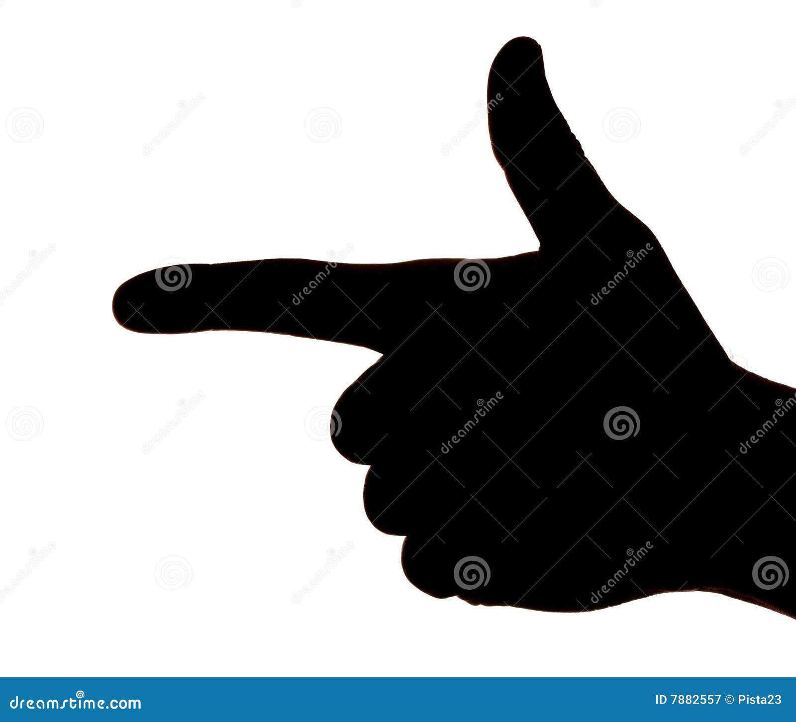 Faites Des Gestes La Silhouette De Main Image stock - Image du doigt ...