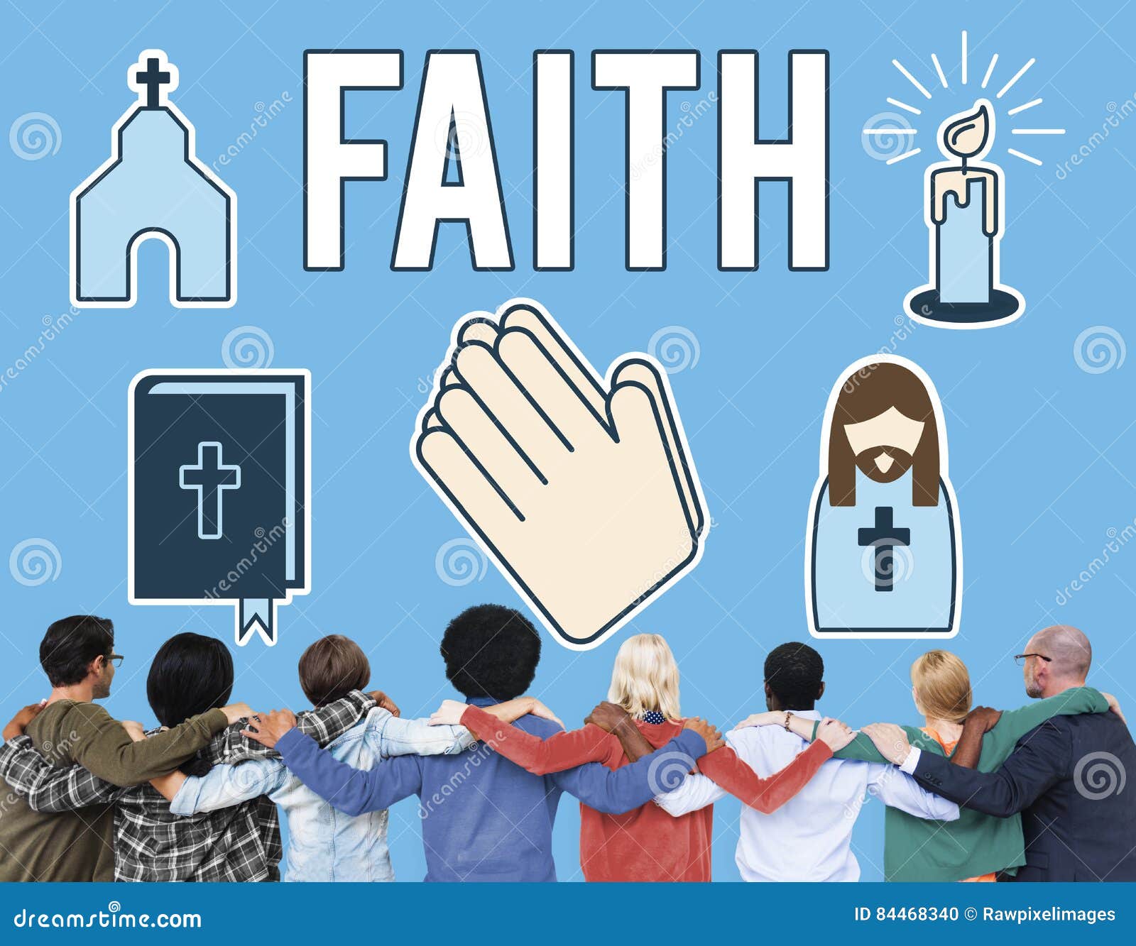 Faith Belief Believe Confidence Conviction Hope Concept Stock Photo ...