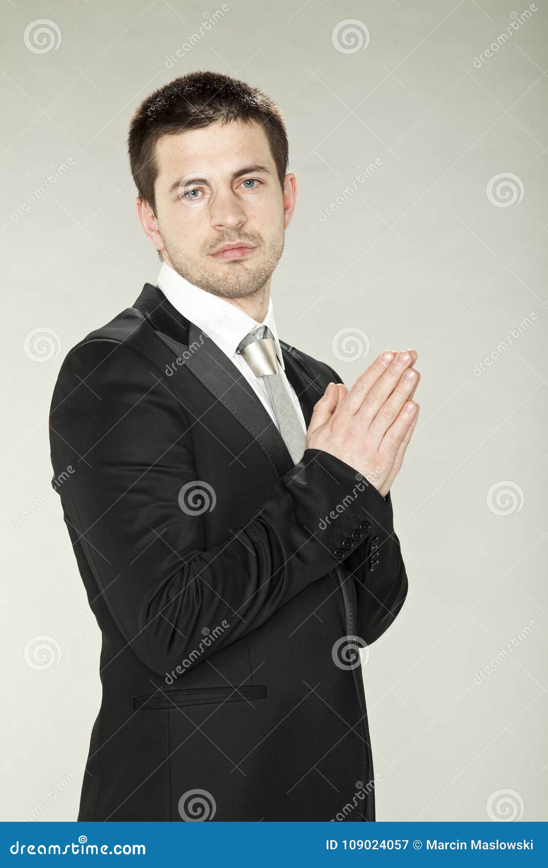 Faith, Business Man is Praying Stock Image - Image of faith, faithful ...