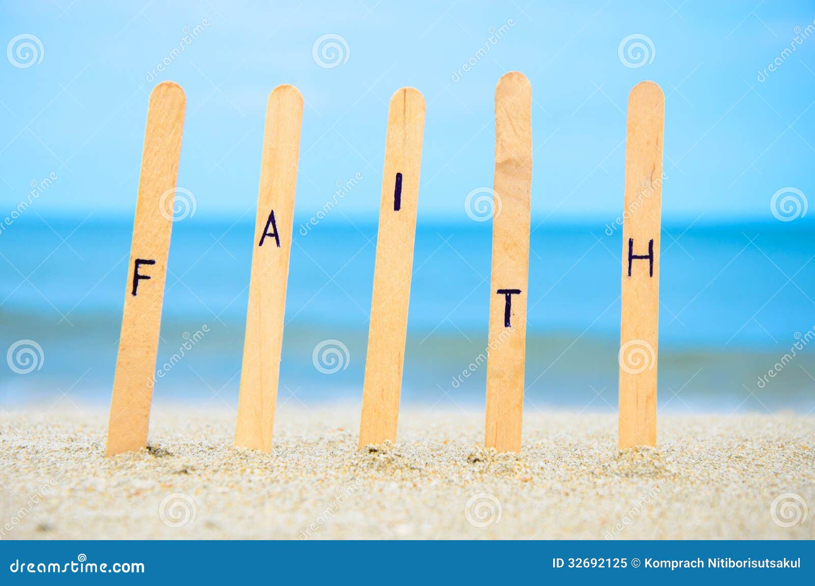 Faith stock image. Image of religion, christianinty, beach - 32692125