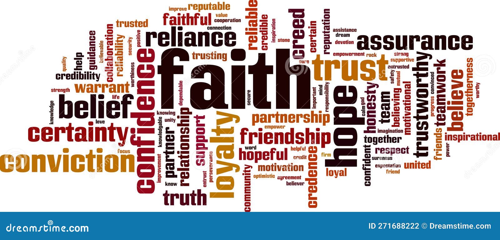 Faith word cloud stock vector. Illustration of vector - 271688222