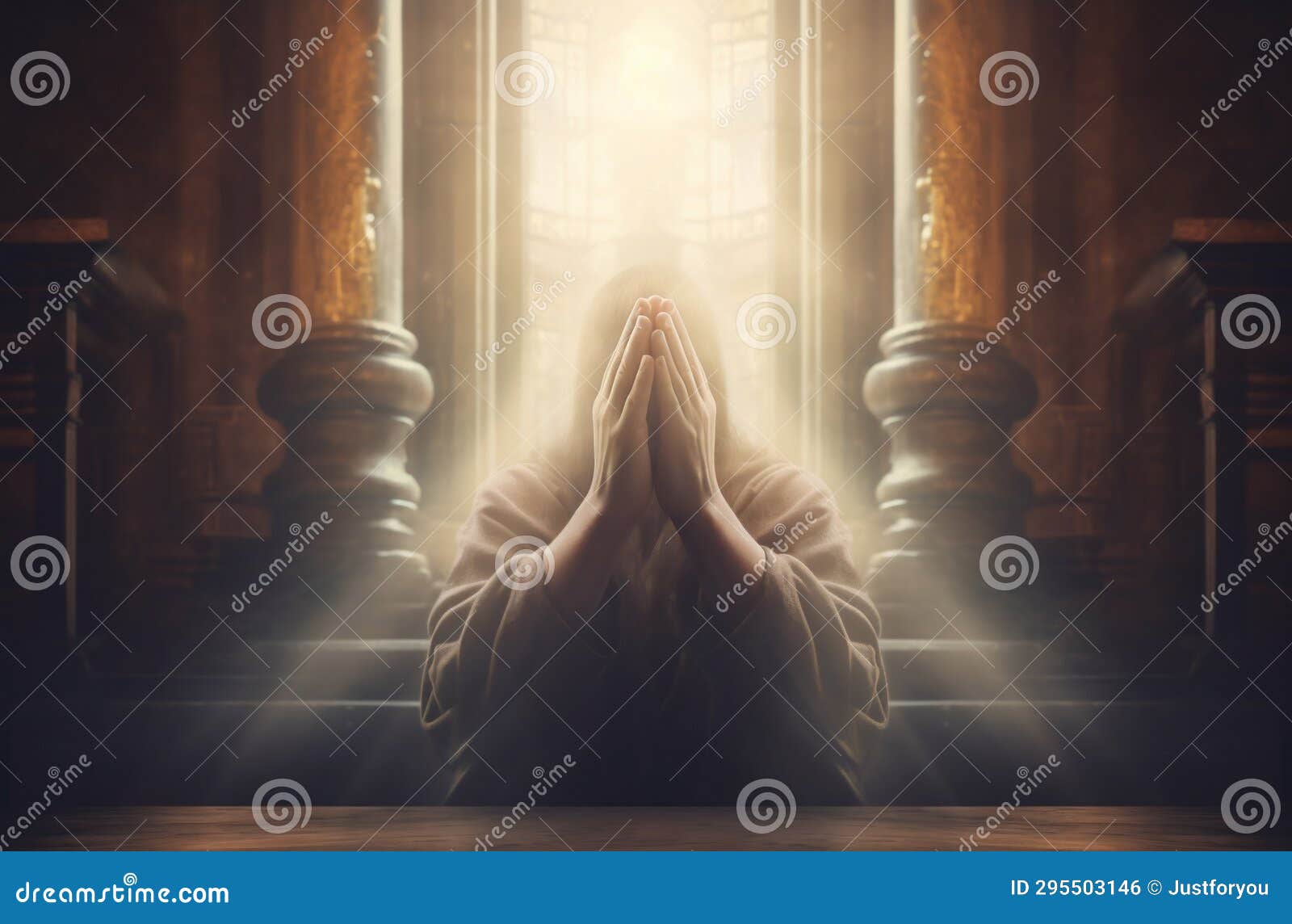 Faithful Praying Hands in Church: Power of Hope and Devotion ...