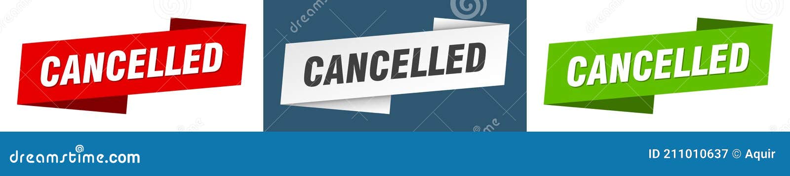 Faixa Cancelada. Conjunto De Sinais De Etiqueta De Faixa Cancelado ...