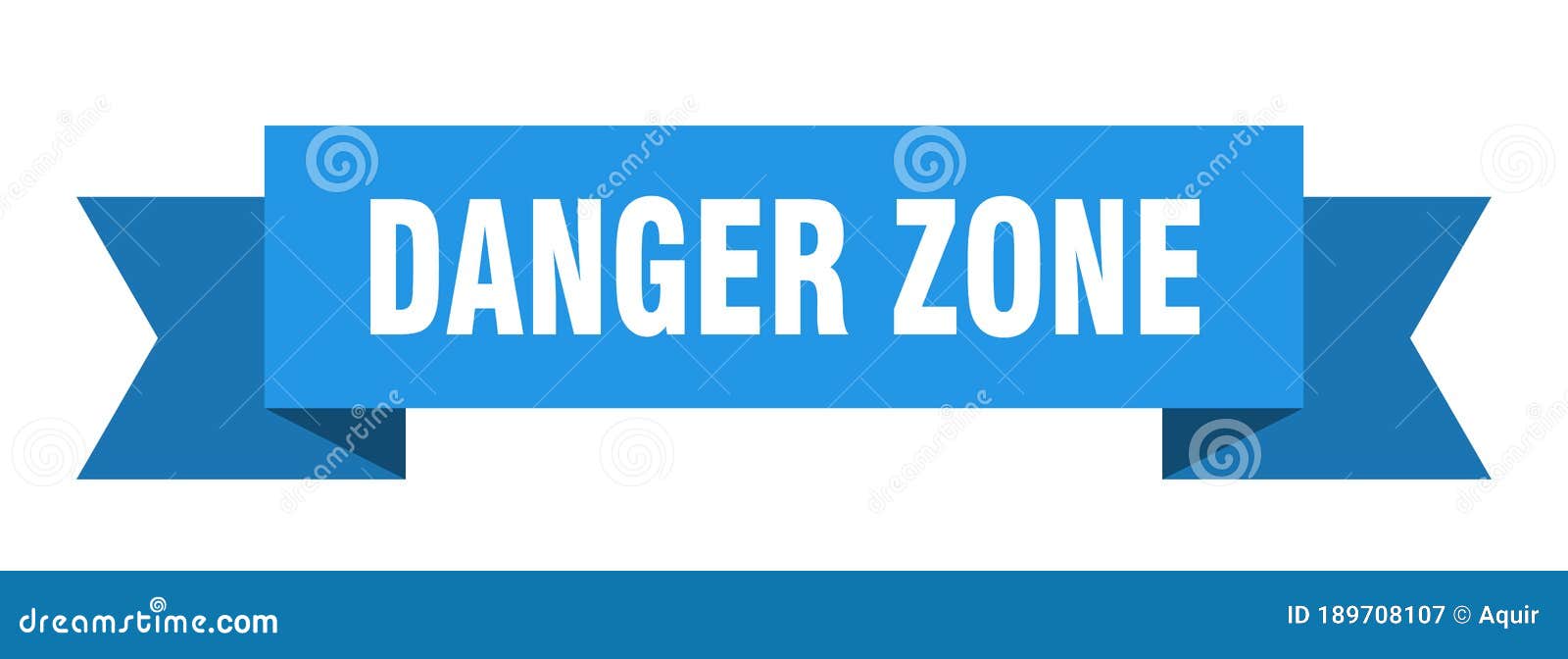 Faixa De Perigo. Sinal De Faixa Isolada Da Zona De Perigo. Ilustração ...