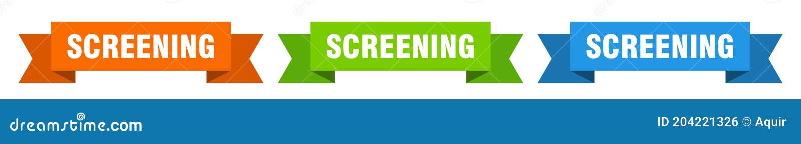 Faixa De Triagem. Triagem De Sinal De Papel Isolado. Faixa Ilustração ...
