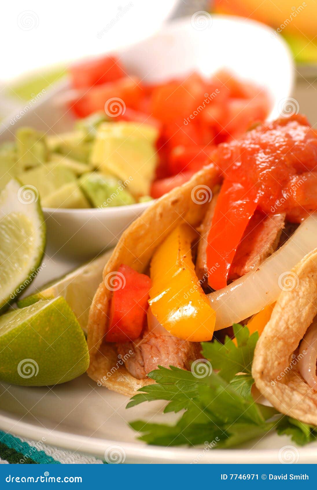 Fajitas stock image. Image of limes, mexican, citrus, salsa - 7746971