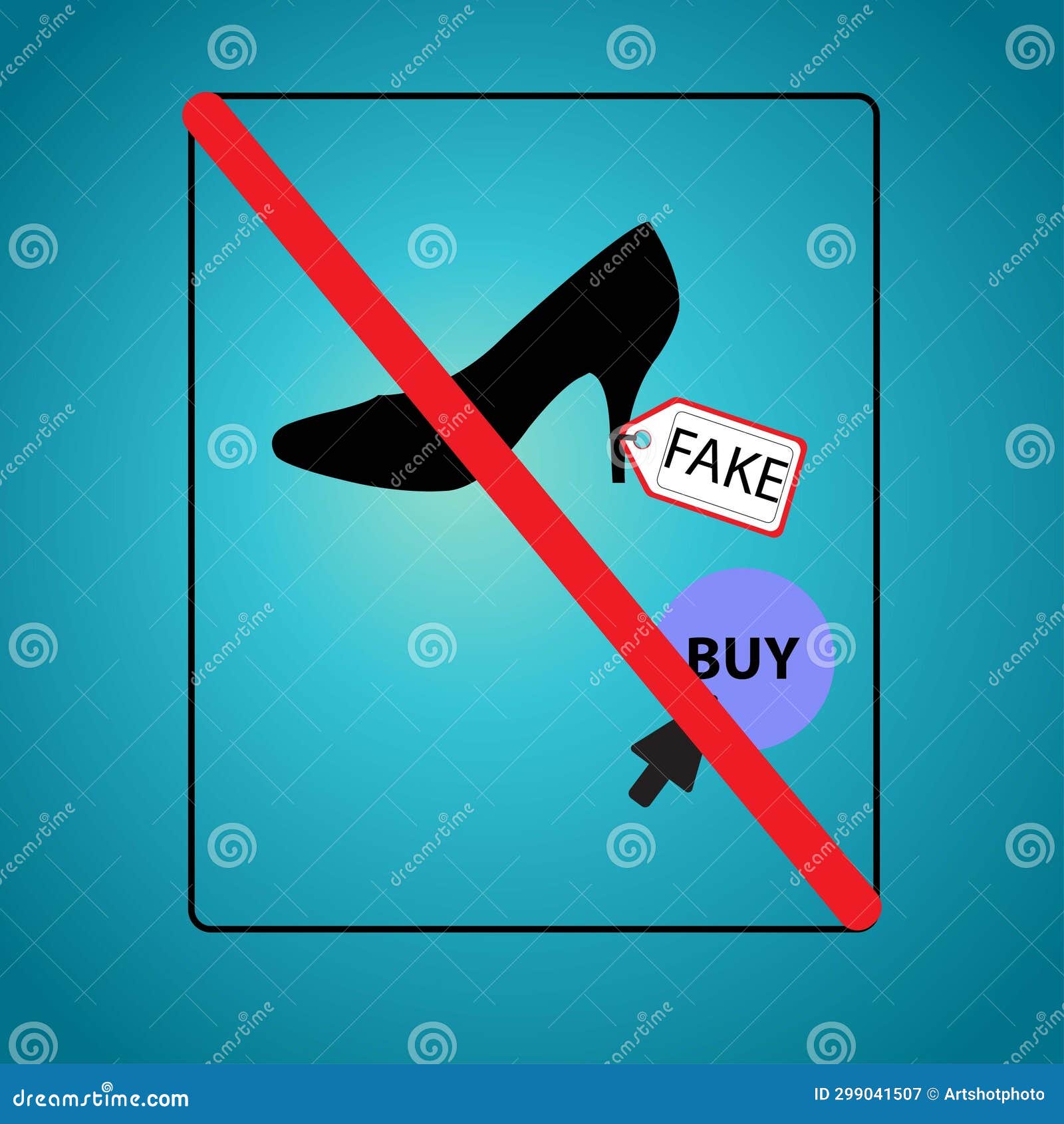 Counterfeit Goods Concept Icon Cartoon Vector | CartoonDealer.com ...