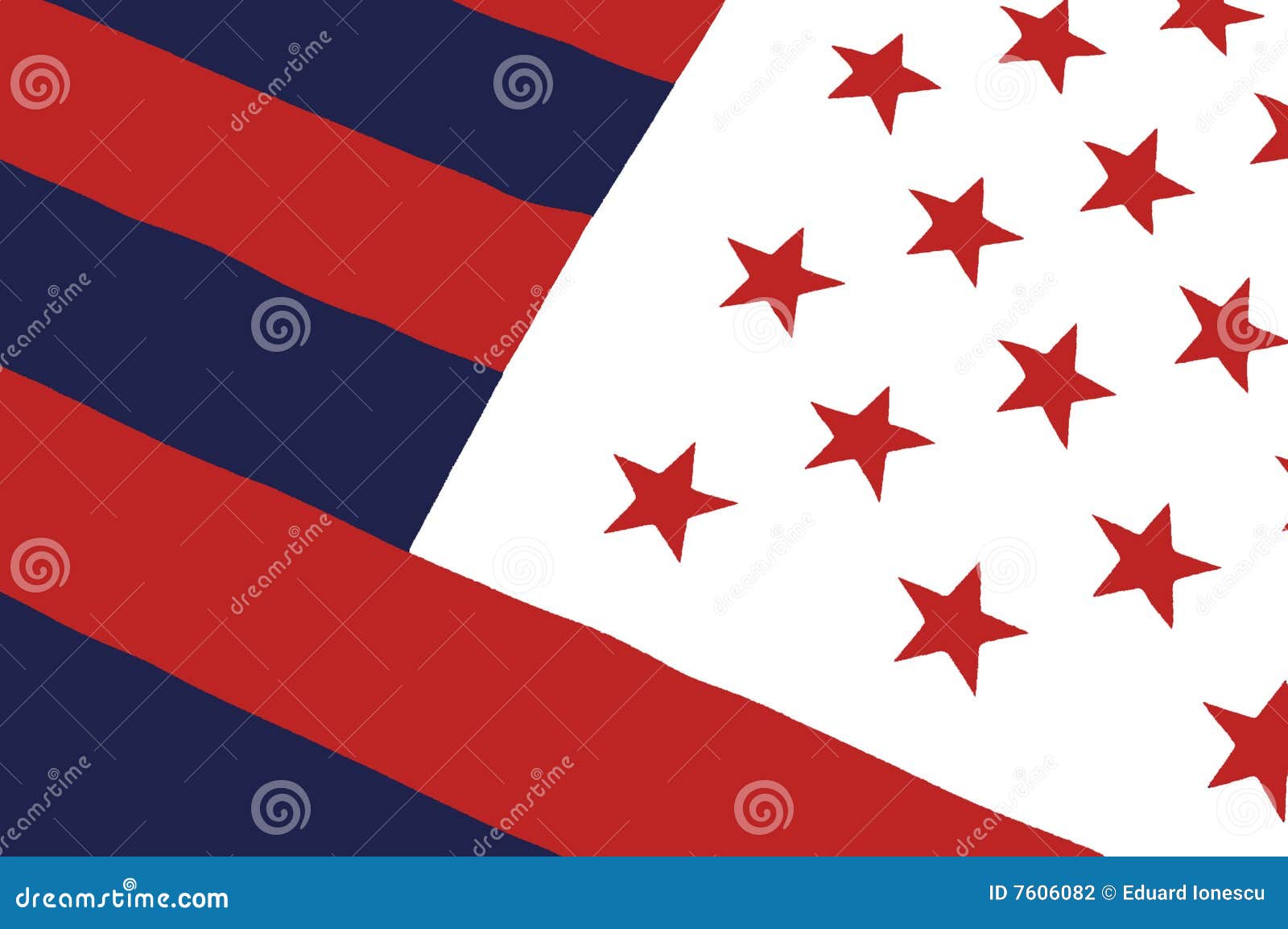 Fake american flag stock illustration. Illustration of america - 7606082