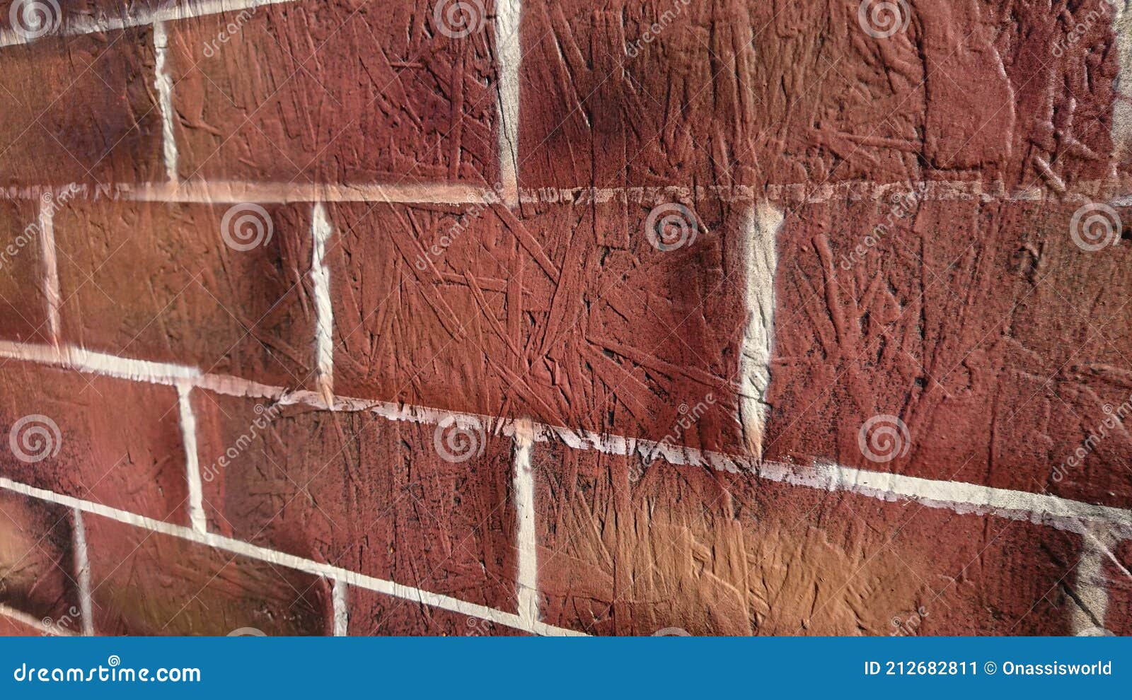 Fake Brick Wall stock image. Image of texture, architecture - 212682811