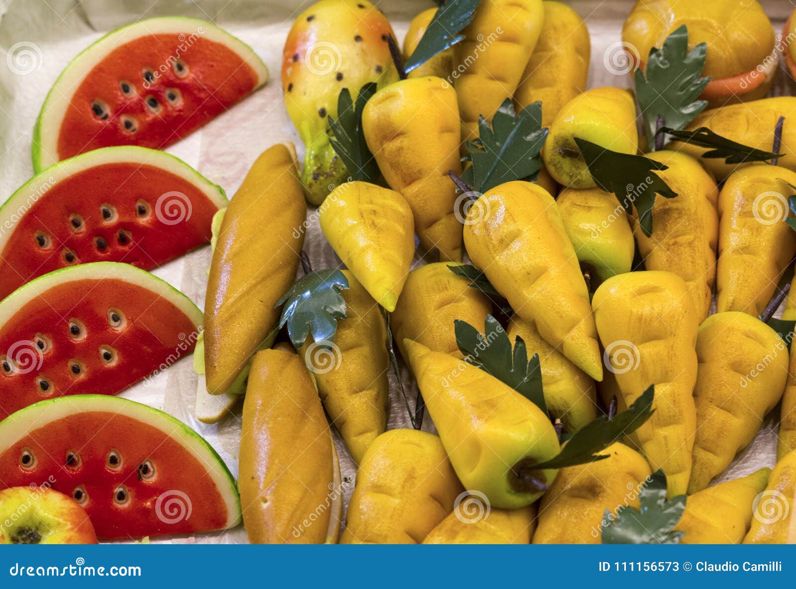 Fake Candy and Vegetables and Fruit Stock Image - Image of candied ...