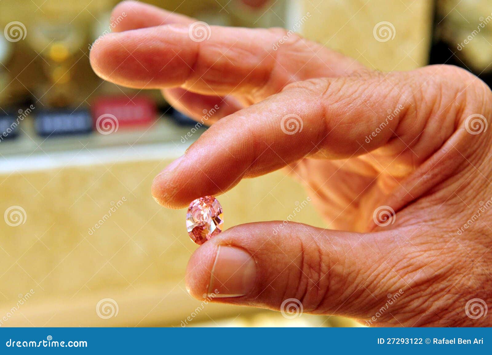 Fake diamond stock photo. Image of palm, fake, pink, reflective - 27293122