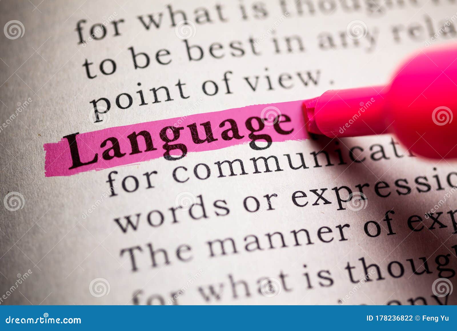 Language stock photo. Image of definition, closeup, book - 178236822
