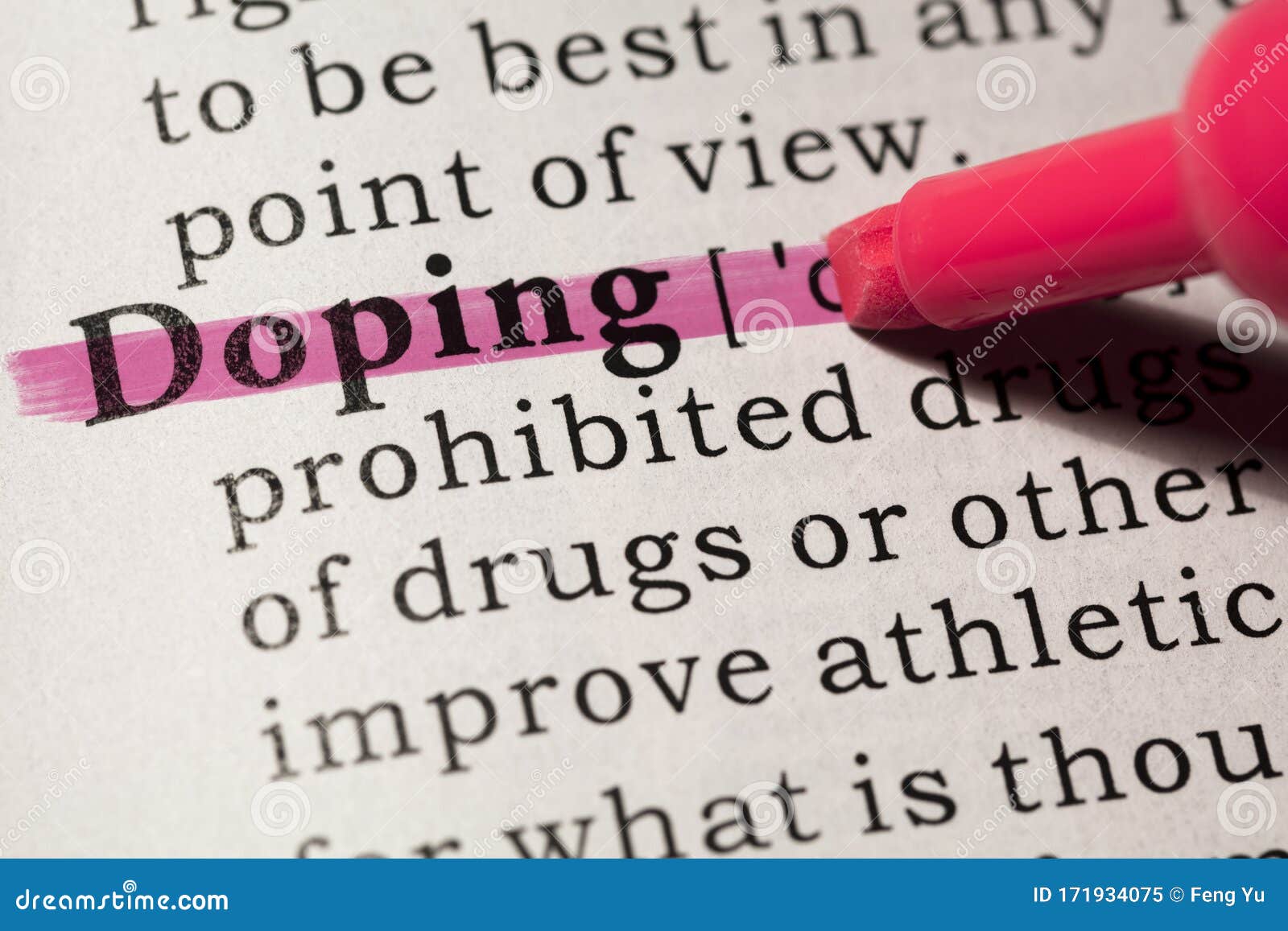 Definition of doping stock image. Image of fake, concept - 171934075