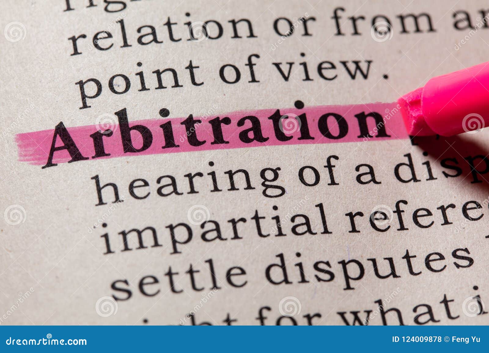 Definition of arbitration stock photo. Image of arbitration - 124009878