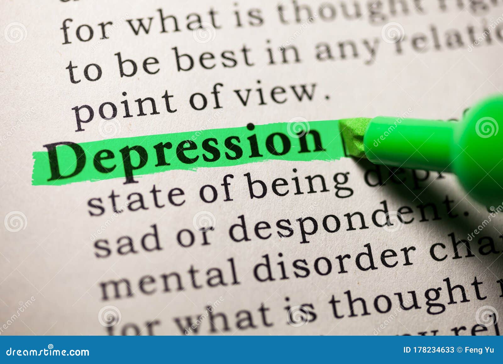 Depression stock image. Image of highlight, depression - 178234633