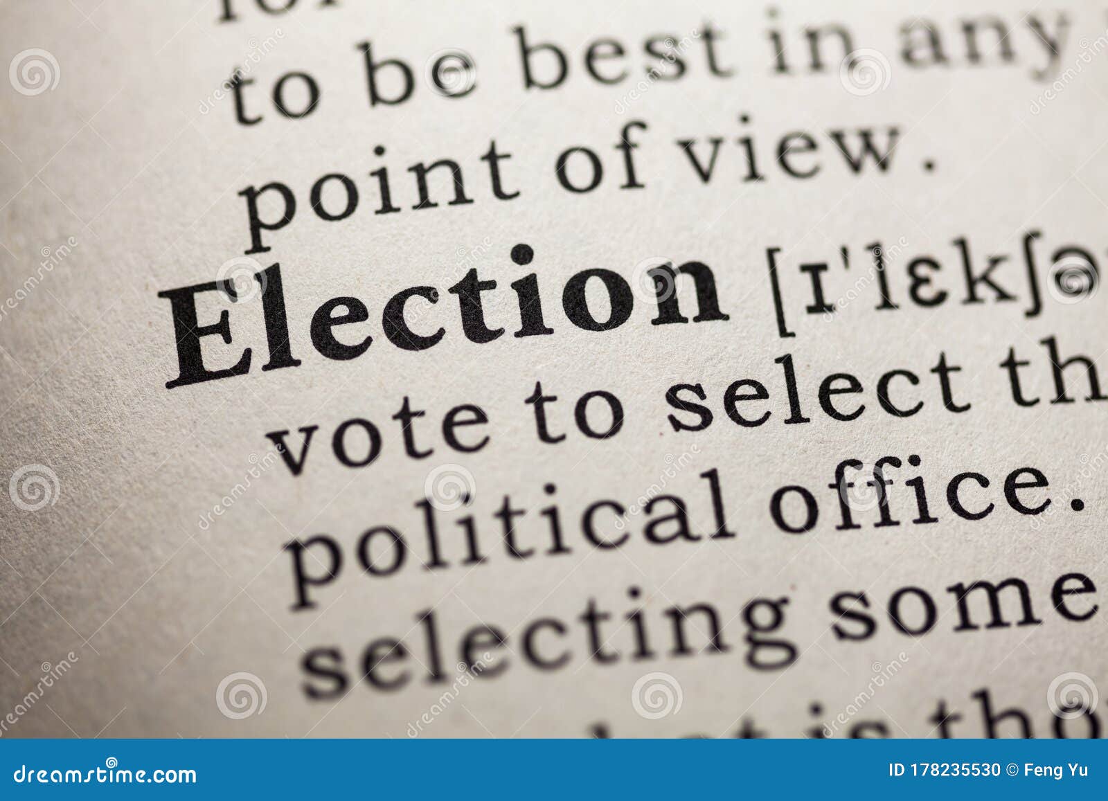Election stock photo. Image of definition, word, text - 178235530
