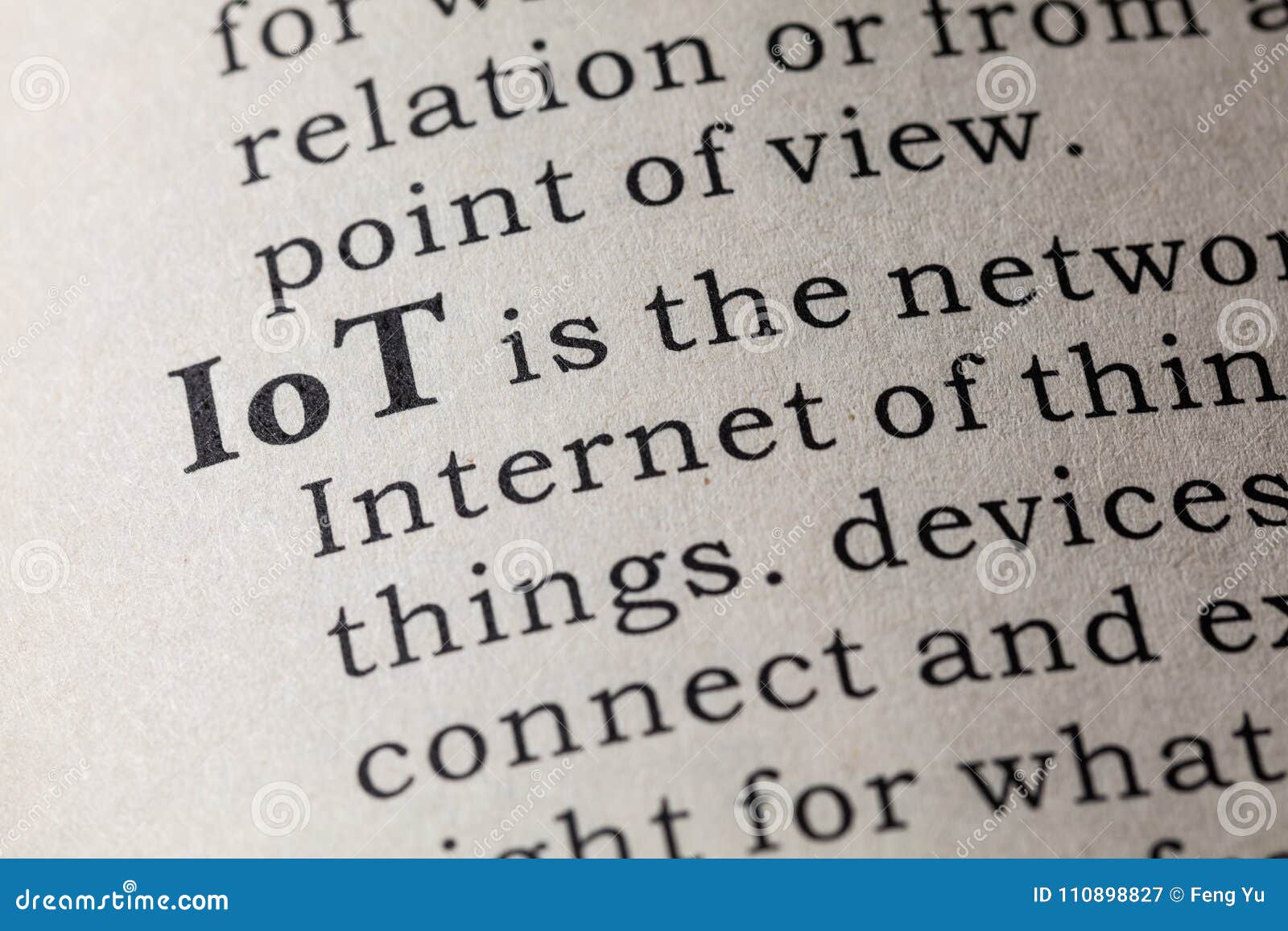 Definition of Internet of Things Stock Image - Image of internet, word ...