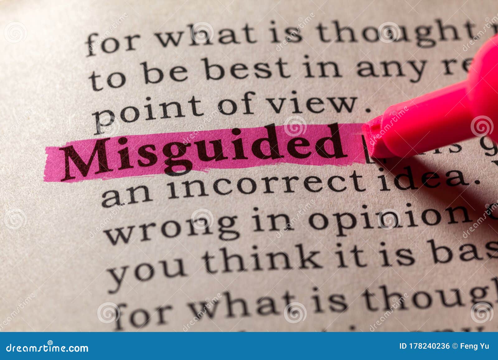 Misguided stock photo. Image of highlight, concept, information - 178240236