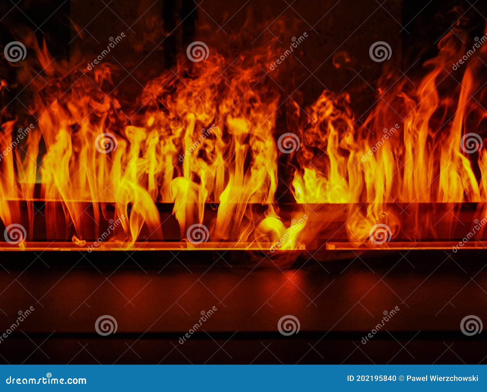 Fake Fire Made by Smoke and Steam Stock Photo - Image of danger, burn ...