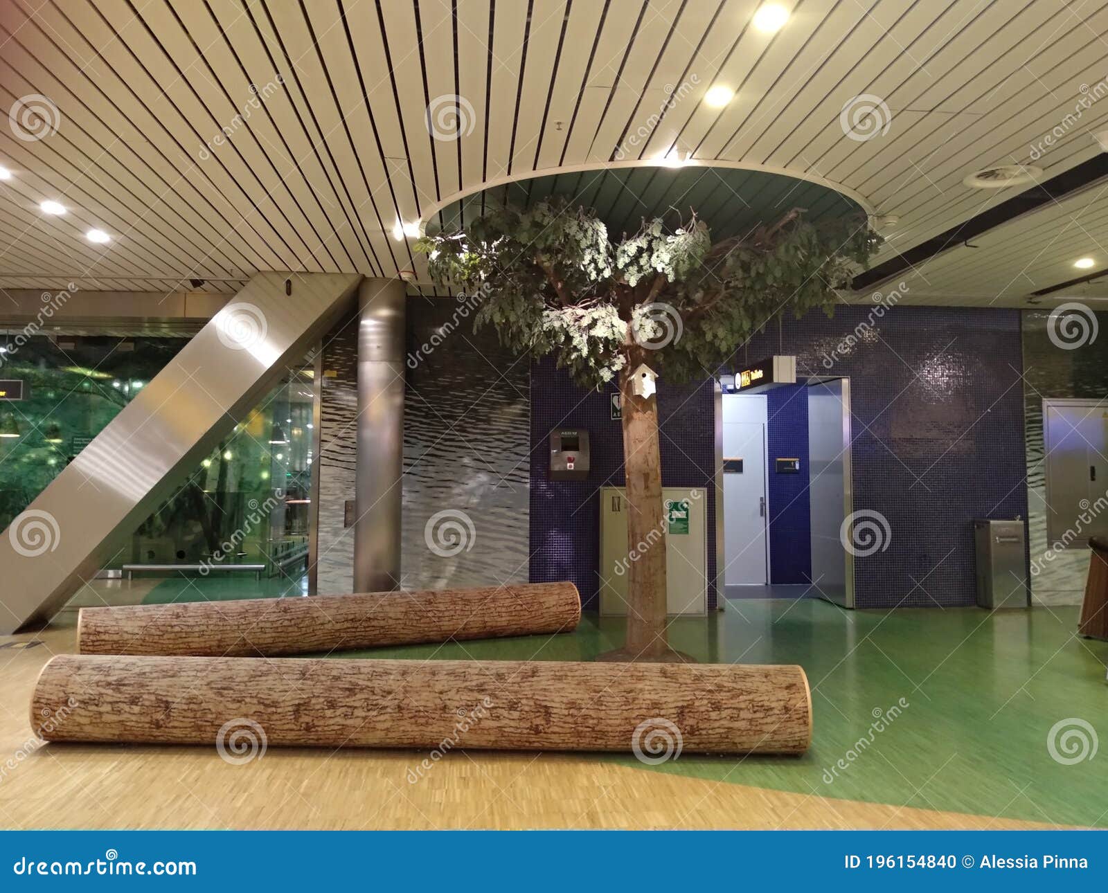 Fake Modern Decorative Tree for Stylish Interiors Editorial Image ...