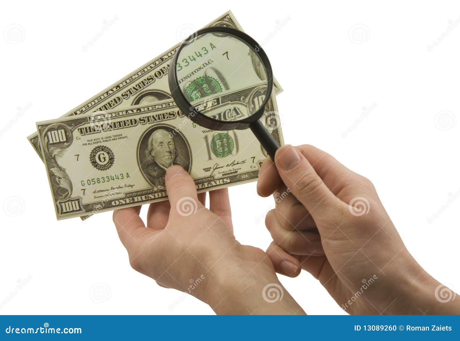 Fake money stock photo. Image of business, isolated, white - 13089260