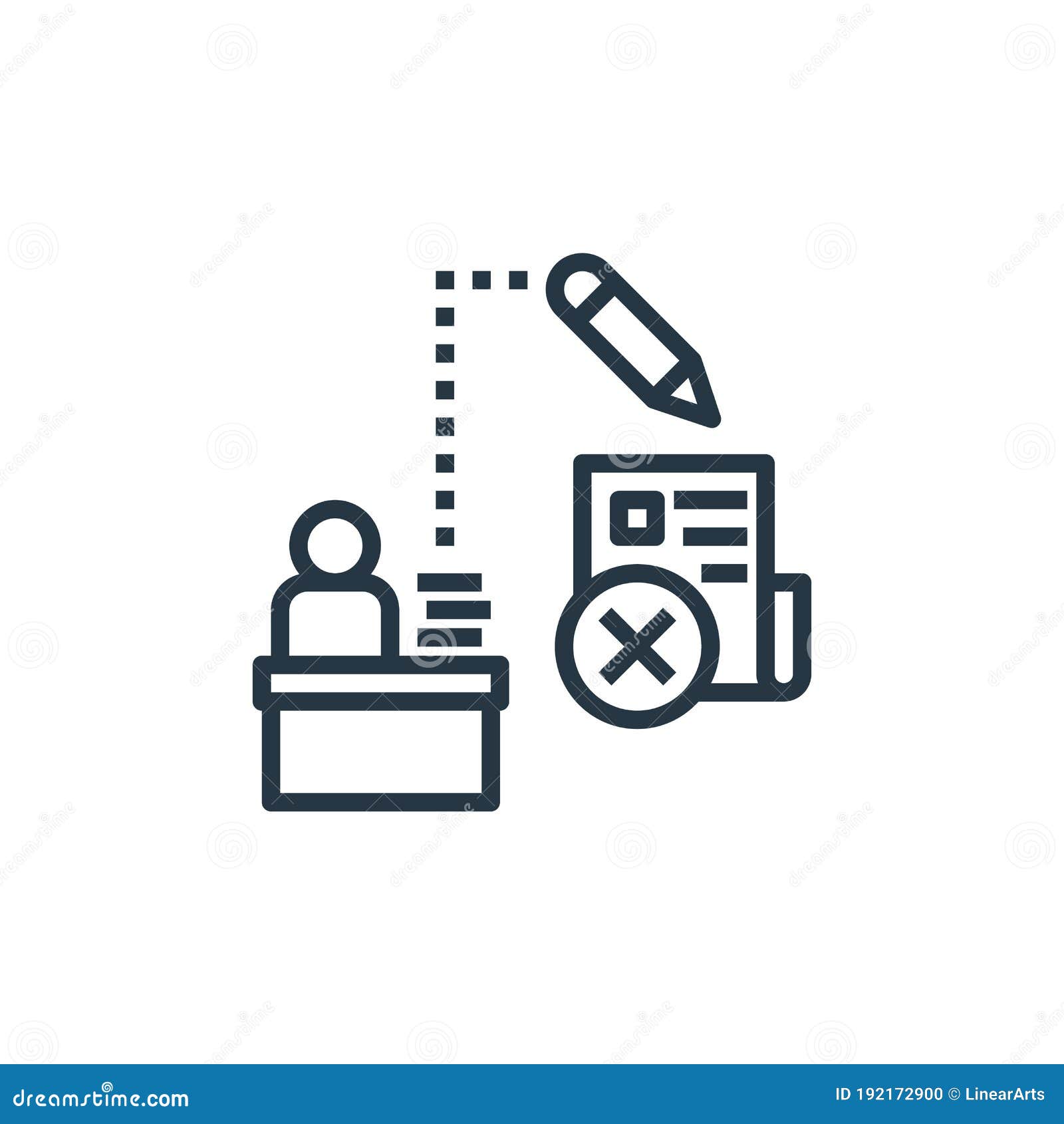 Fake News Icon Vector From Detecting Fake News Concept Thin Line