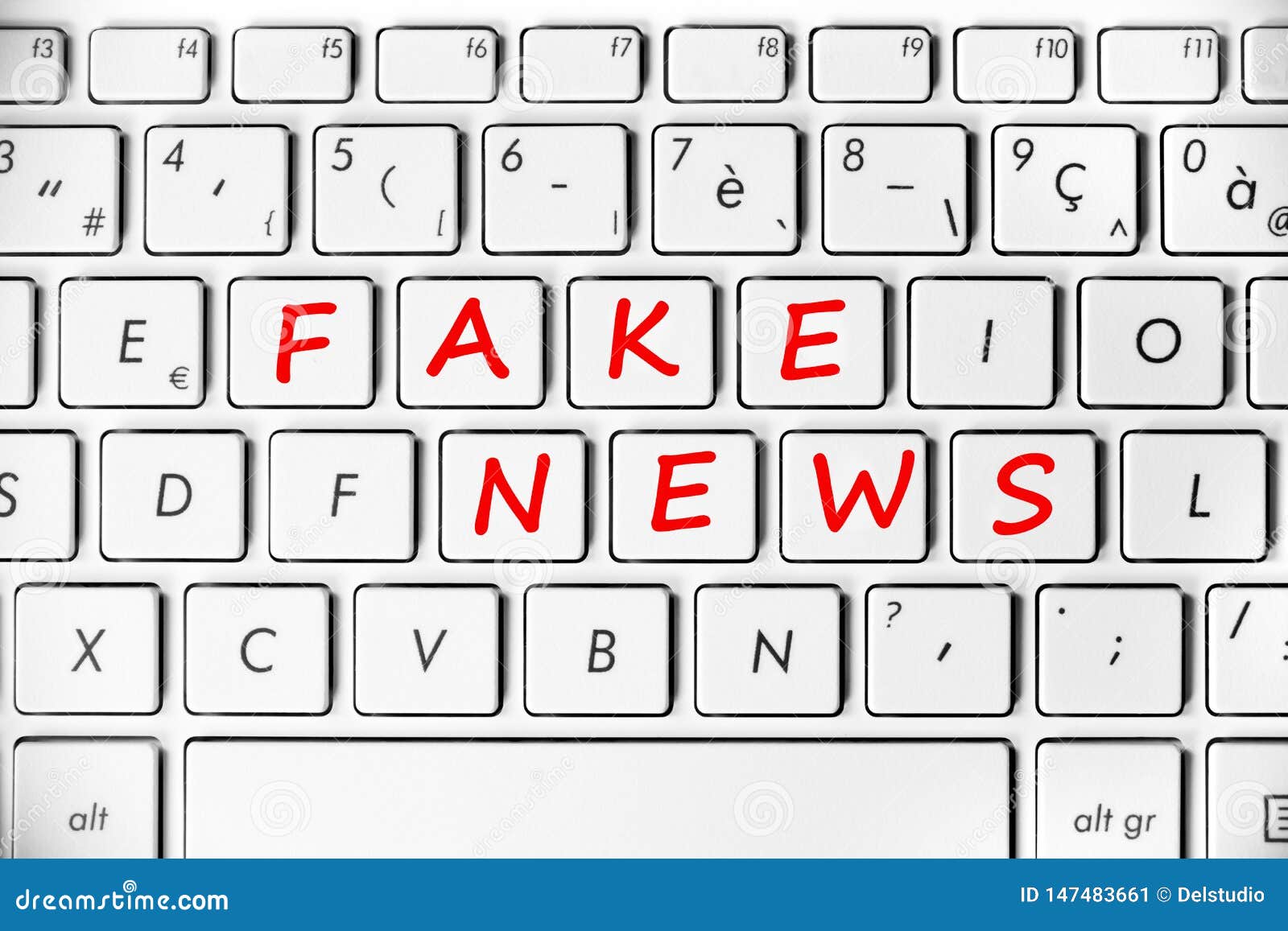 Fake Computer Means Artificial Or Faked Product Stock Image ...