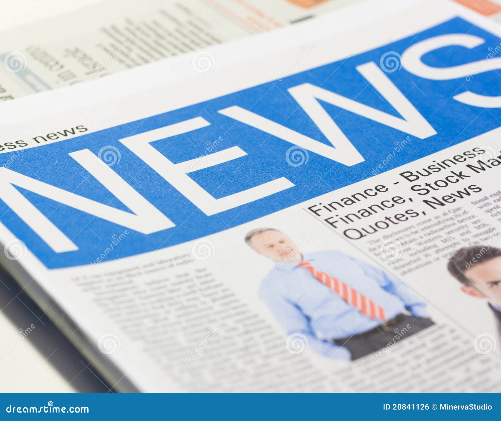 Fake Newspaper Front Page Blank Royalty-Free Stock Photo ...