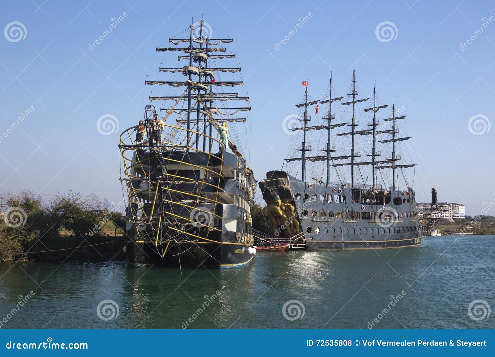 Pirate Ships And Pirates Stock Photo | CartoonDealer.com #68107374