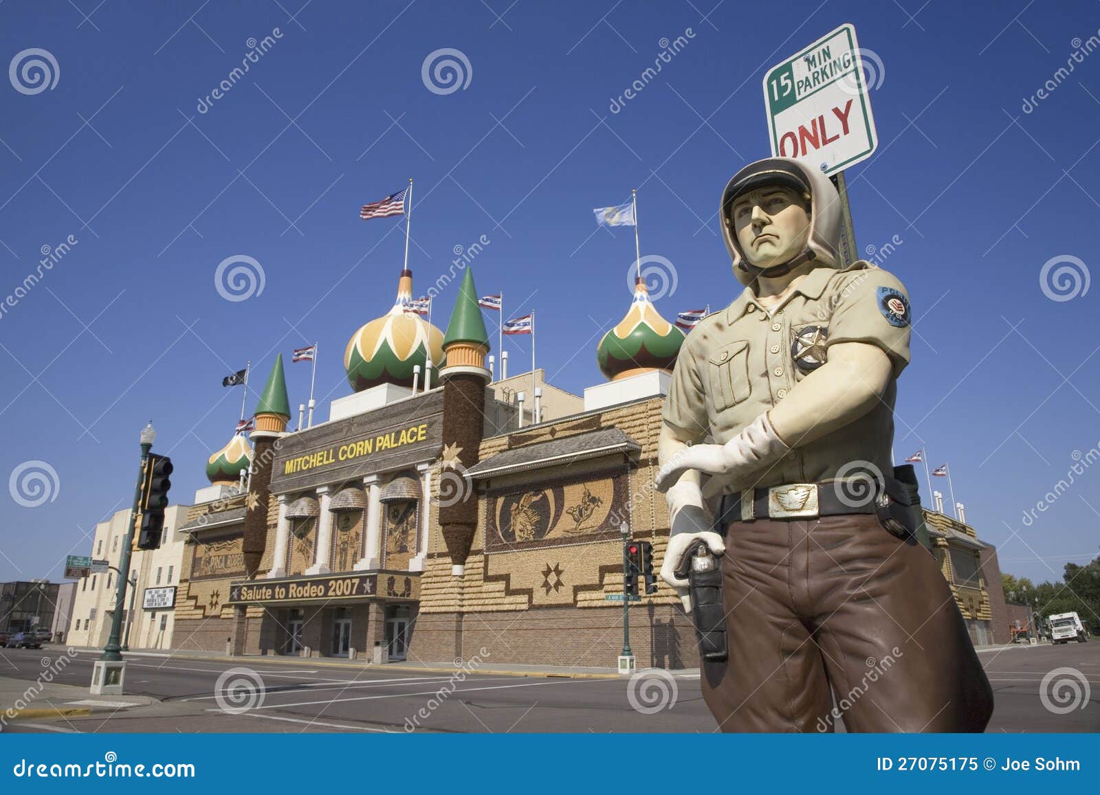 Fake Policeman in Front of World Famous Corn Palace Editorial Image ...