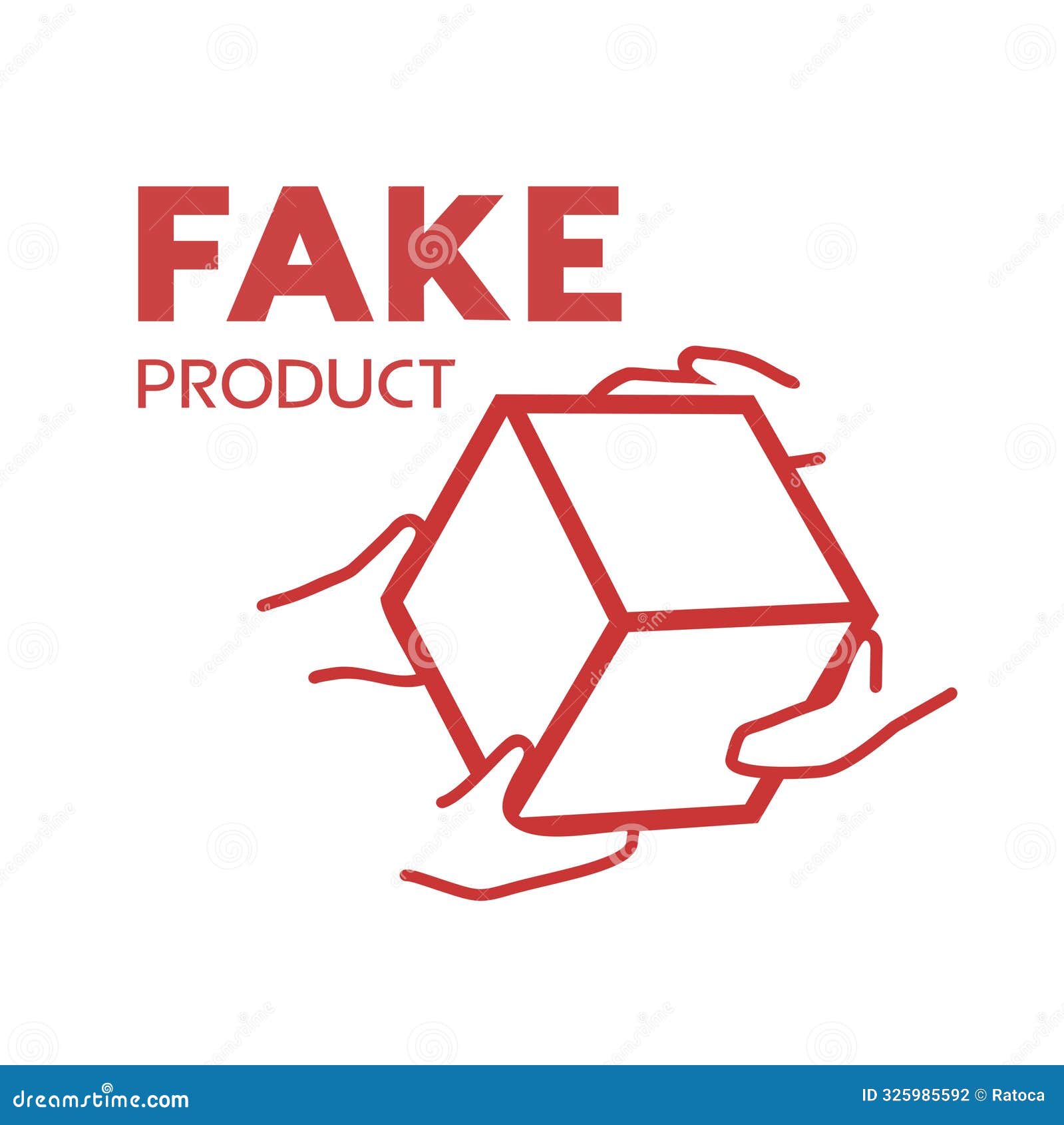 Fake product symbol stock vector. Illustration of seal - 325985592
