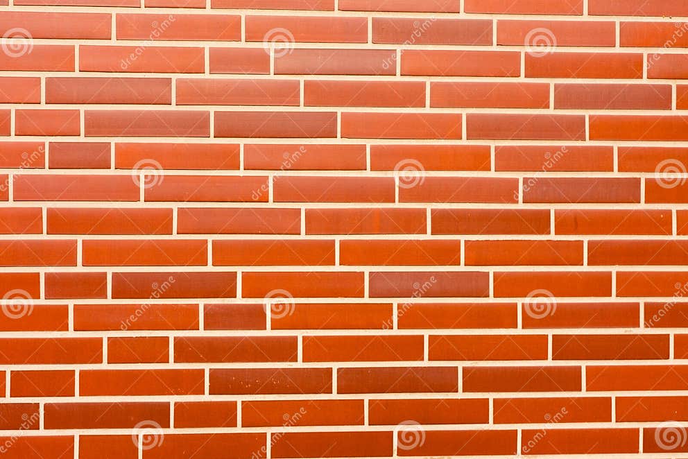 Fake red brick wall siding stock image. Image of background - 17729743