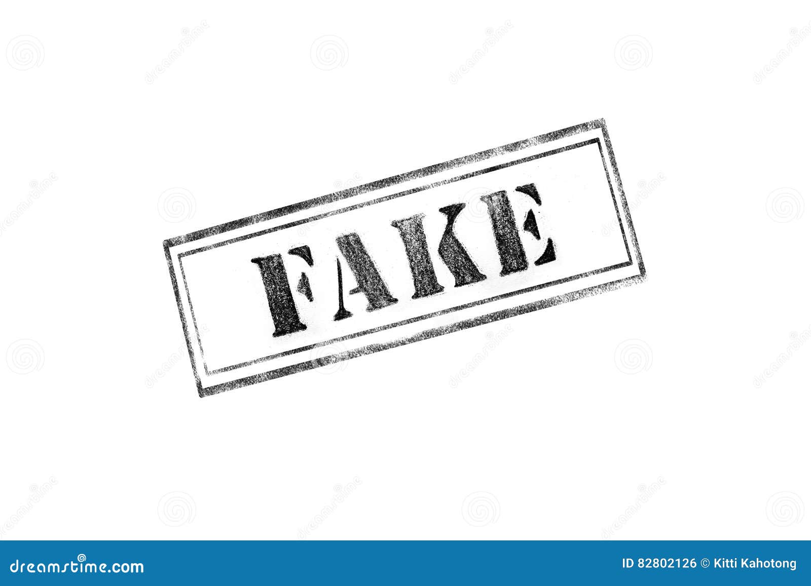 `FAKE` Rubber Stamp Over a White Background Stock Illustration ...