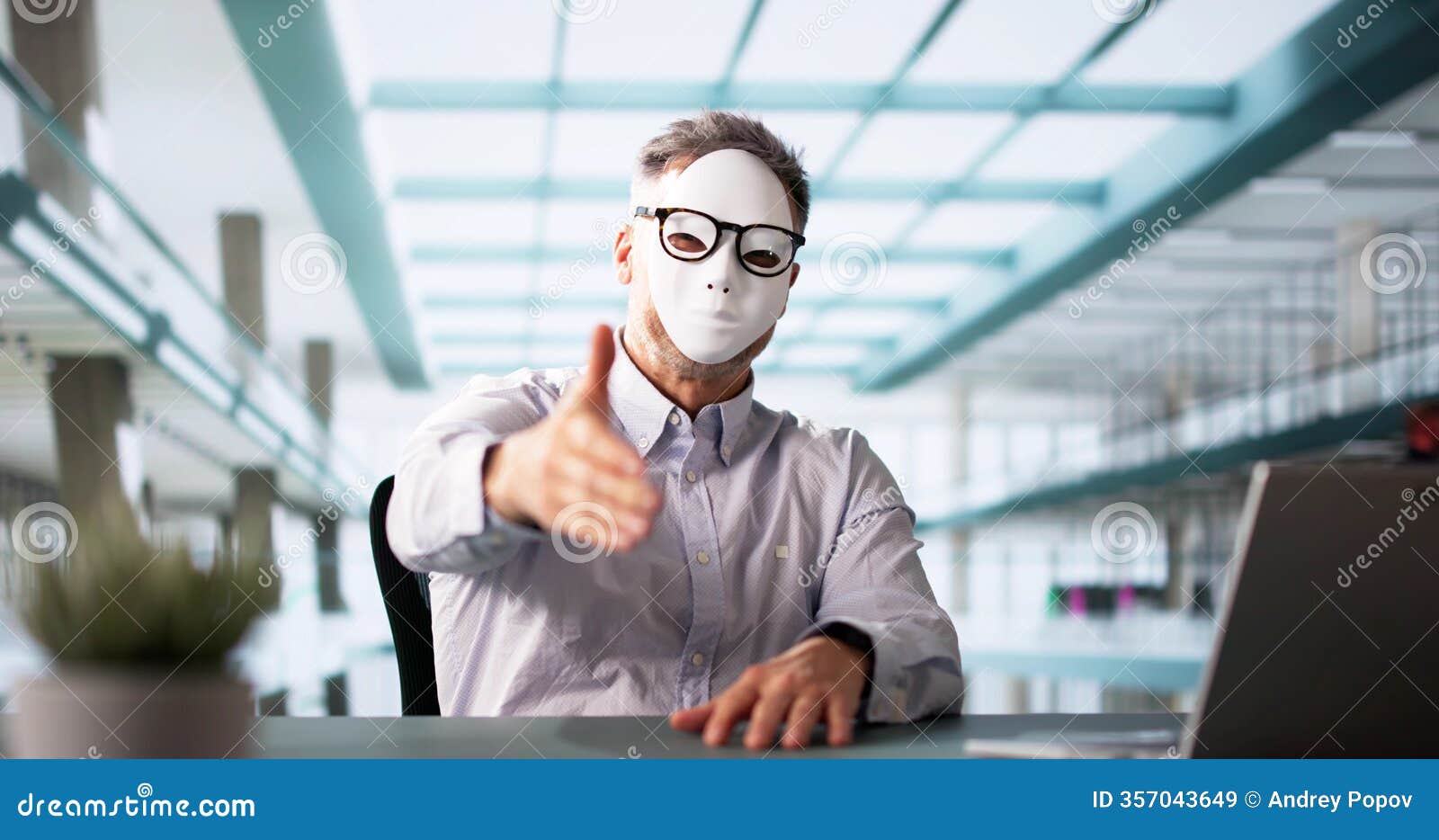 Fake Salesman Agent. Deceitful Evil Man Stock Image - Image of ...