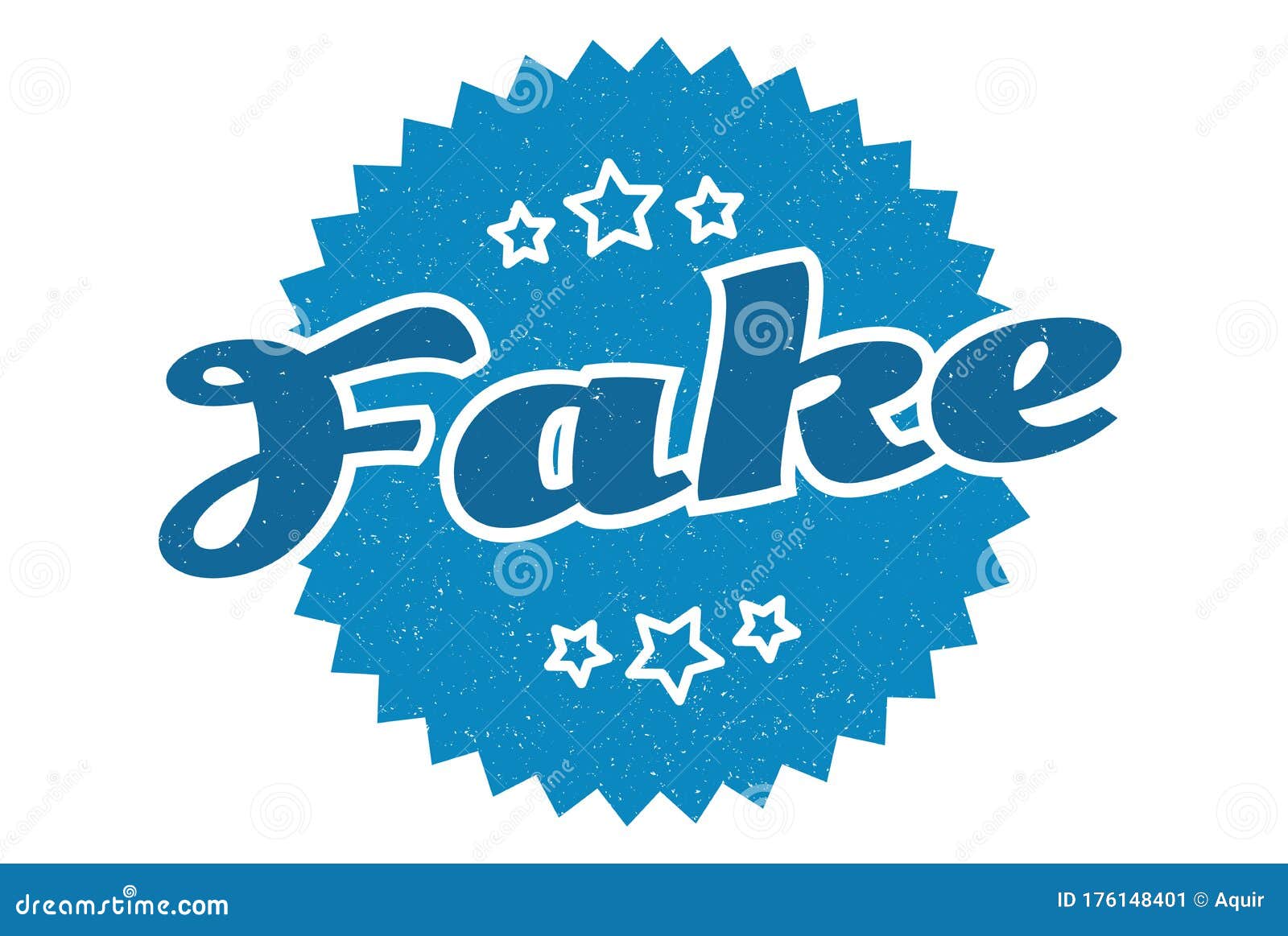 Fake Sign. Fake Vintage Retro Label Stock Vector - Illustration of ...