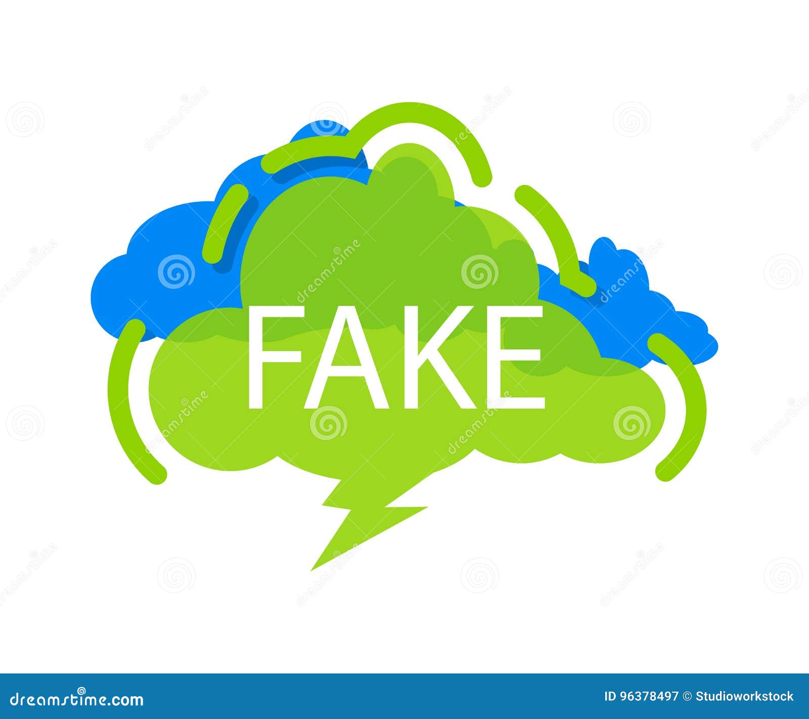 Fake Speech Bubble with Expression Text Stock Vector - Illustration of ...