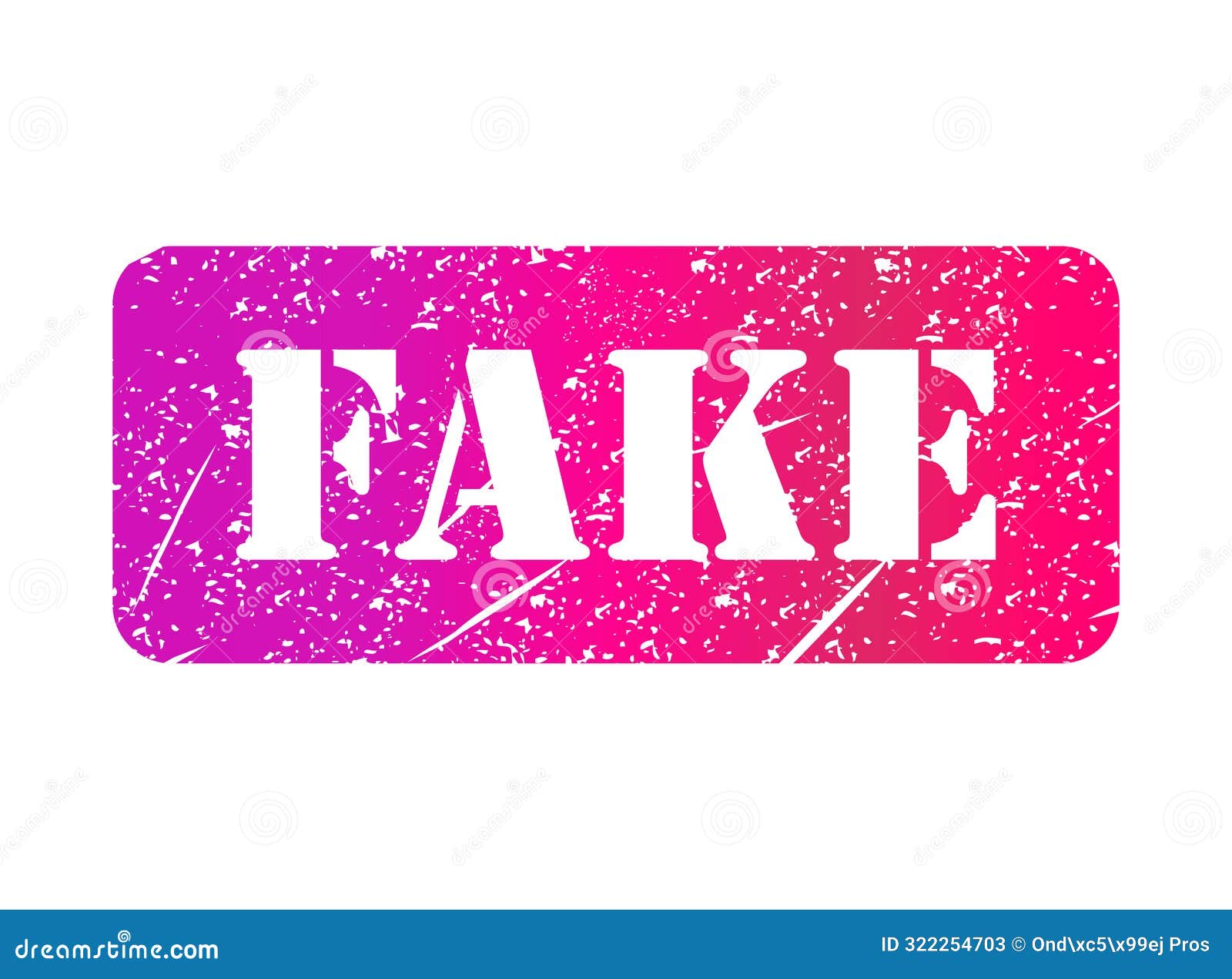 Fake Ink Stamp Cartoon Vector | CartoonDealer.com #114869699