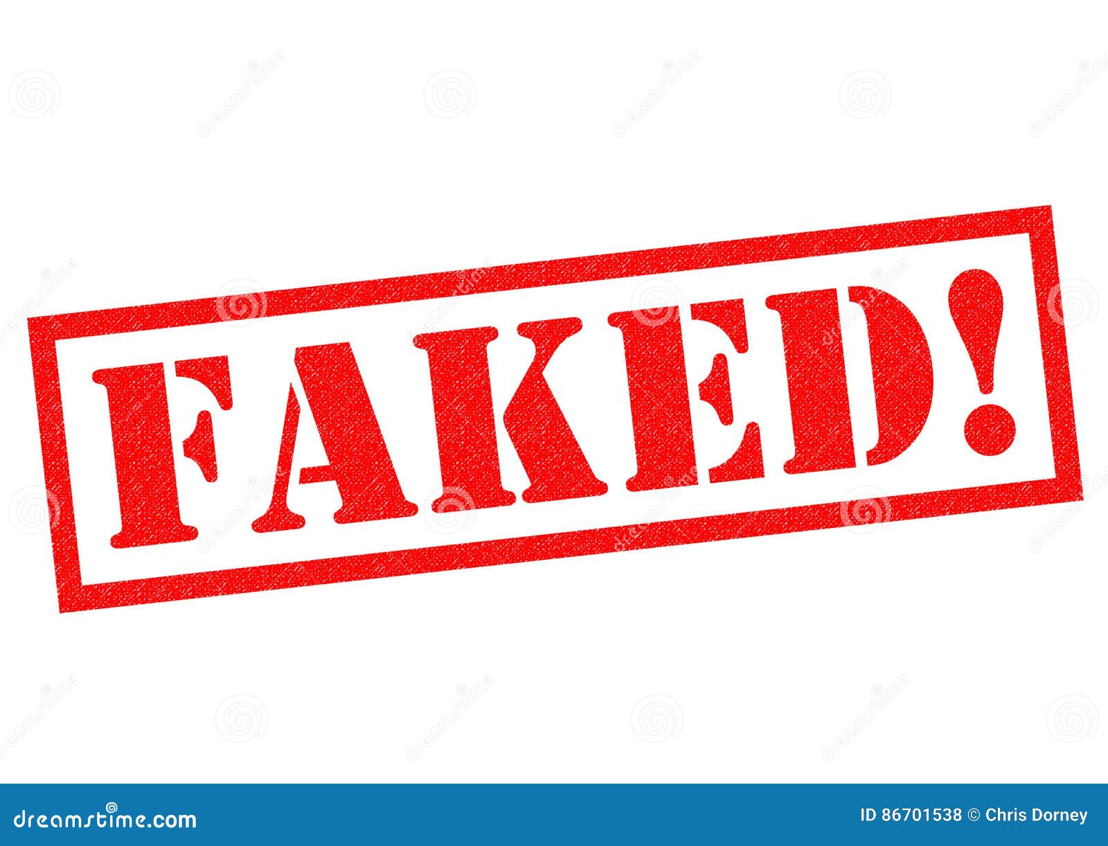 FAKED! stock illustration. Illustration of fraudulent - 86701538