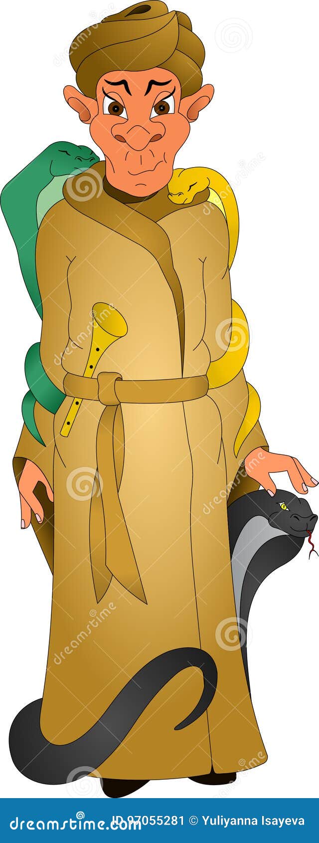 Fakir Flute Icon, Cartoon Style | CartoonDealer.com #79520585