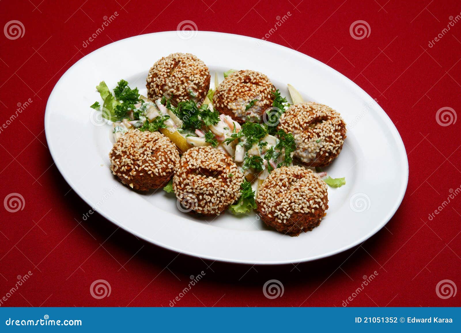 Falafel foto de archivo. Imagen de alimento, oriente - 21051352