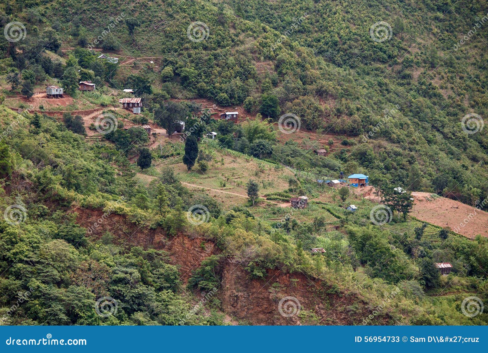 Falam, Myanmar (Birmanie) image stock. Image du facile - 56954733