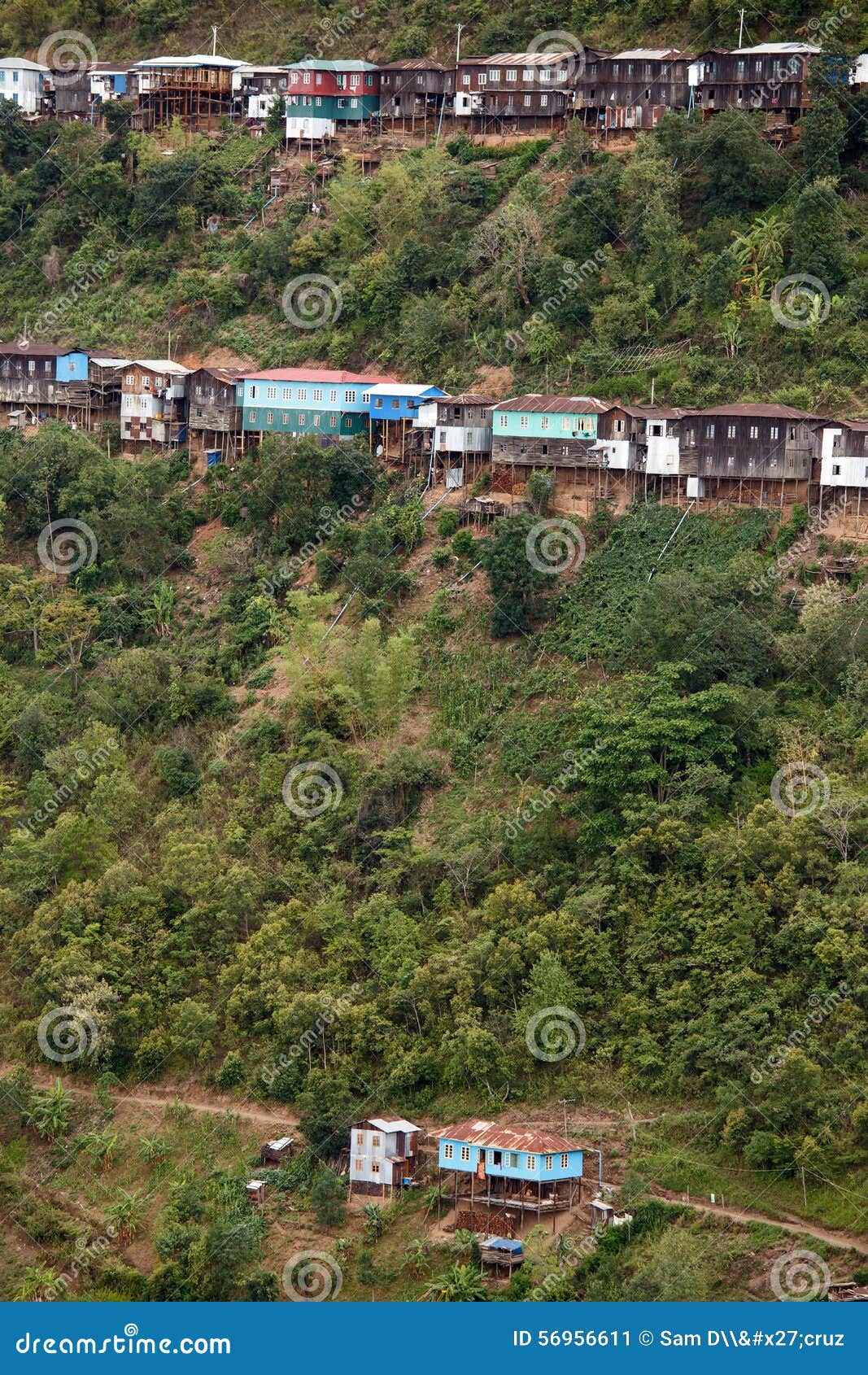Falam, Myanmar (Birmanie) image stock. Image du architecture - 56956611